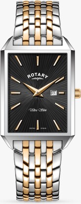 Rotary Men's Brown & Black Chronograph Leather Strap Watch - ShopStyle