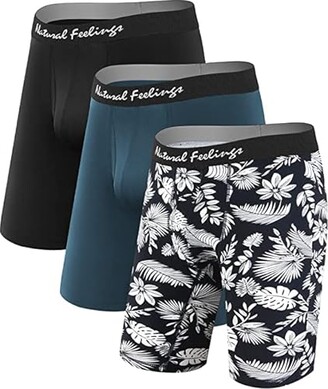Natural Feelings Men's Boxer Shorts Boxers Mens 9" Underwear Modal ...