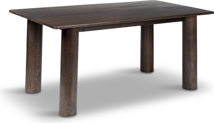 Barker and Stonehouse Agra Dark Wood 183Cm Rectangular Dining Table ...