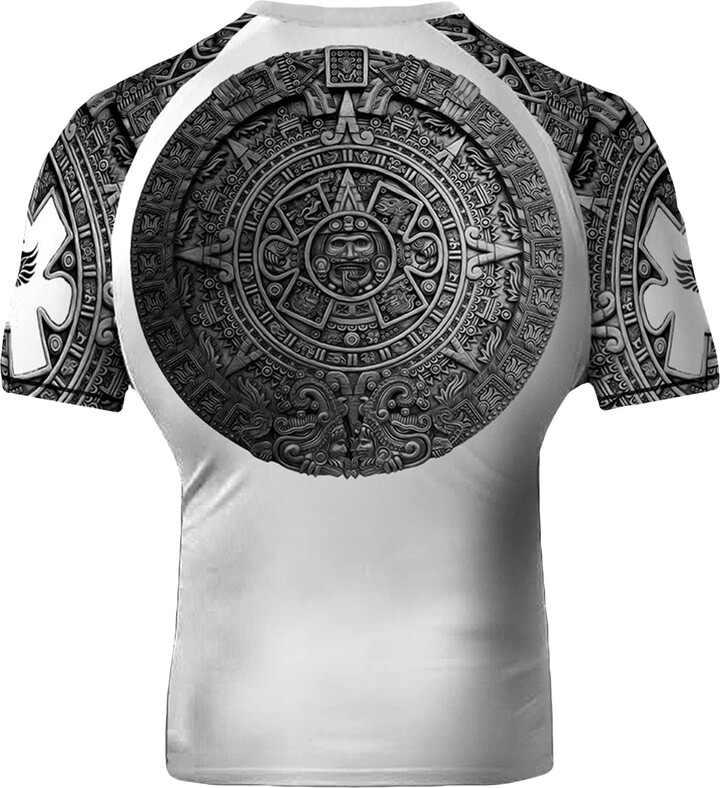 Raven Fightwear Men's Aztec Ranked Jiu Jitsu BJJ Rash Guard Short ...