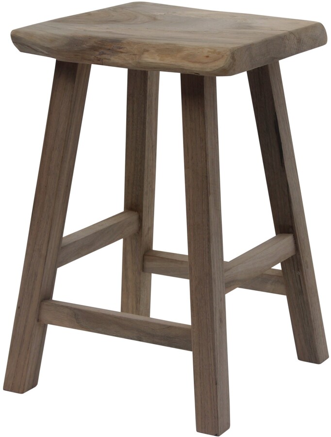 Artissance 24" H Rectangle Natural Solid Walnut Wood Indoor Live Edge ...