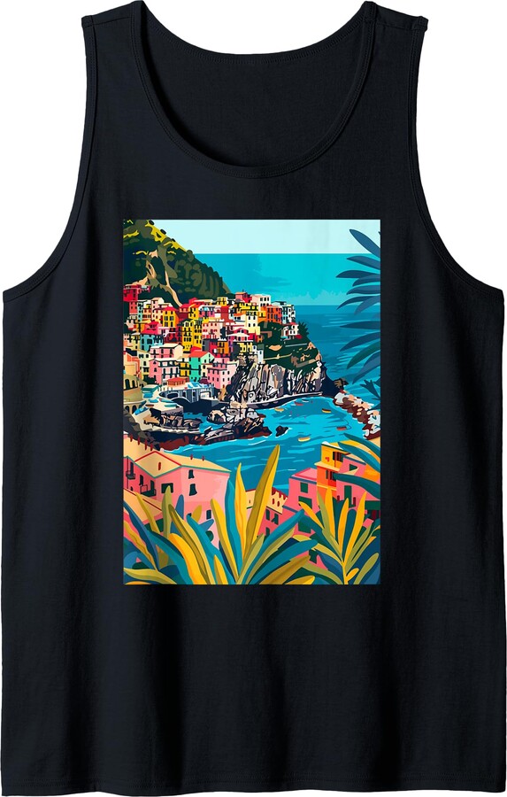 Italy Theme Minimalist Art (Cinque Terre) Italy Cinque Terre Aesthetic ...