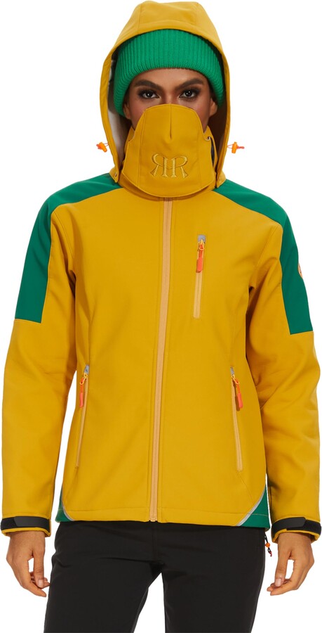 REYSHIONWA Women's Softshell Jacket Fleece Lined Midlayer Jacket ...
