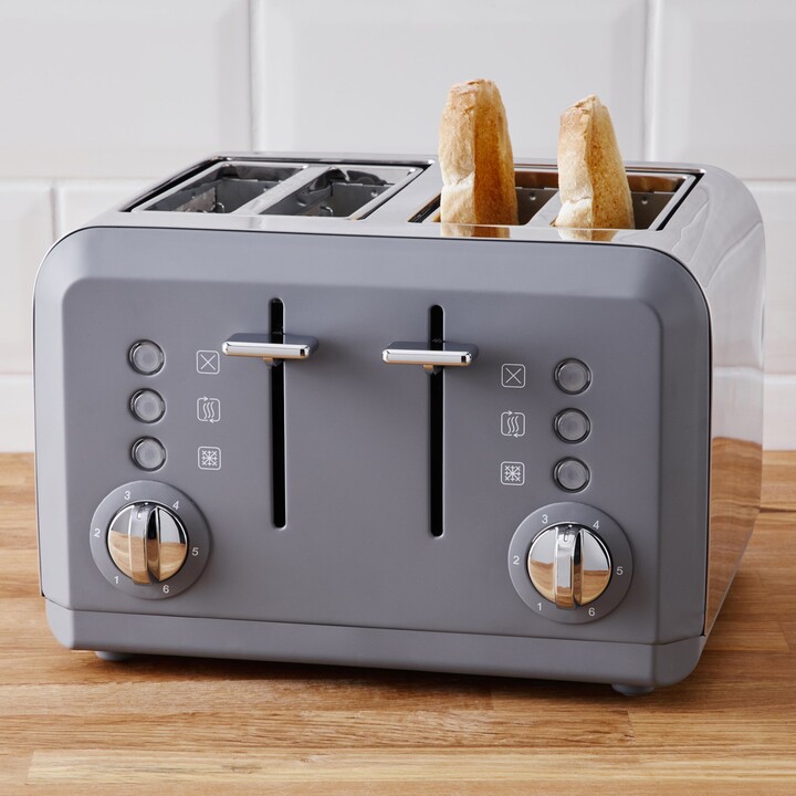Dunelm Cool Grey Spectrum Toaster Grey - ShopStyle
