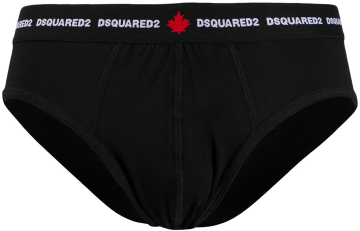DSQUARED2 Logo Waistband Briefs - ShopStyle