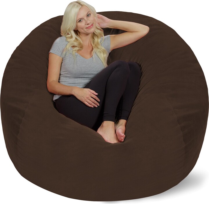 Chill Sack Bean Bag Chair with Nike Grind Foam: Giant 5' Memory Foam ...