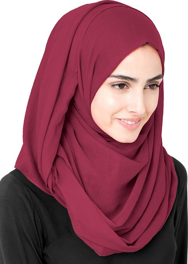 Silk Route Inessence© Tibetan Red Cotton Voile Scarf Women Girls Wrap ...