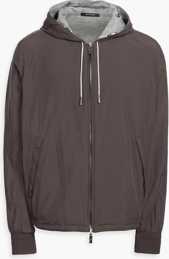 Ermenegildo Zegna Reversible shell hooded jacket - ShopStyle