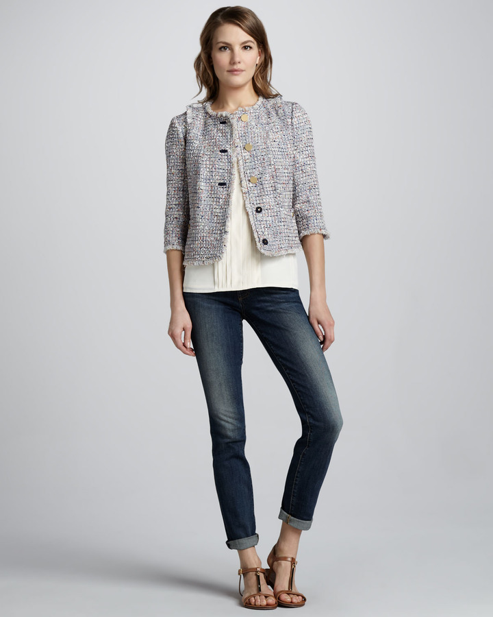 Tory Burch Emma Tweed Jacket - ShopStyle