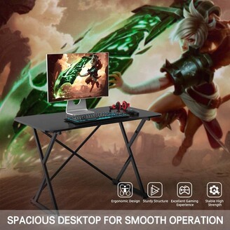 Gaming Desk, 43 Inch PC Computer Gaming Desk Ergonomic Home Office Desk ...