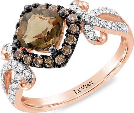 LeVian Chocolatier® 14K Starwaberry Gold®, Chocolate Quartz®, Chocolate ...