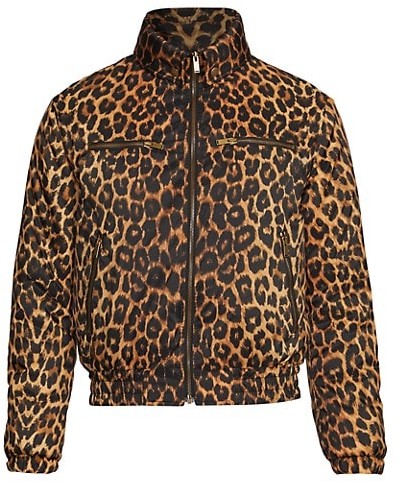 Saint Laurent Leopard-Print Bomber Jacket - ShopStyle Outerwear
