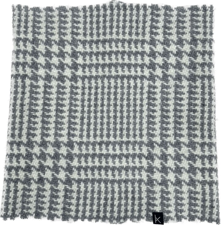Kinalba Deluxe Grey Glen Check Cashmere Snood - ShopStyle Scarves & Wraps