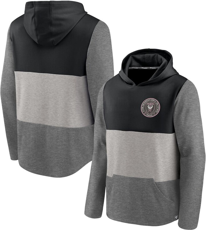 Fanatics Men's Black, Charcoal Inter Miami Cf Prep Squad Line Logo ...