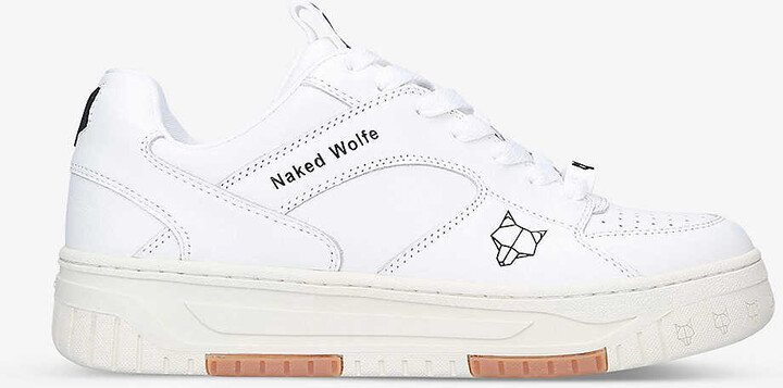 NAKED WOLFE Hyde leather low-top trainers - ShopStyle