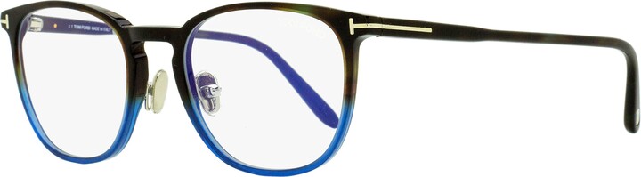 Tom Ford Men's Blue Block Eyeglasses TF5700B 055 Havana/Blue 52mm ...