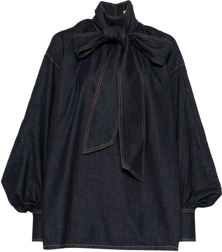 Zimmermann Denim Blouse - ShopStyle
