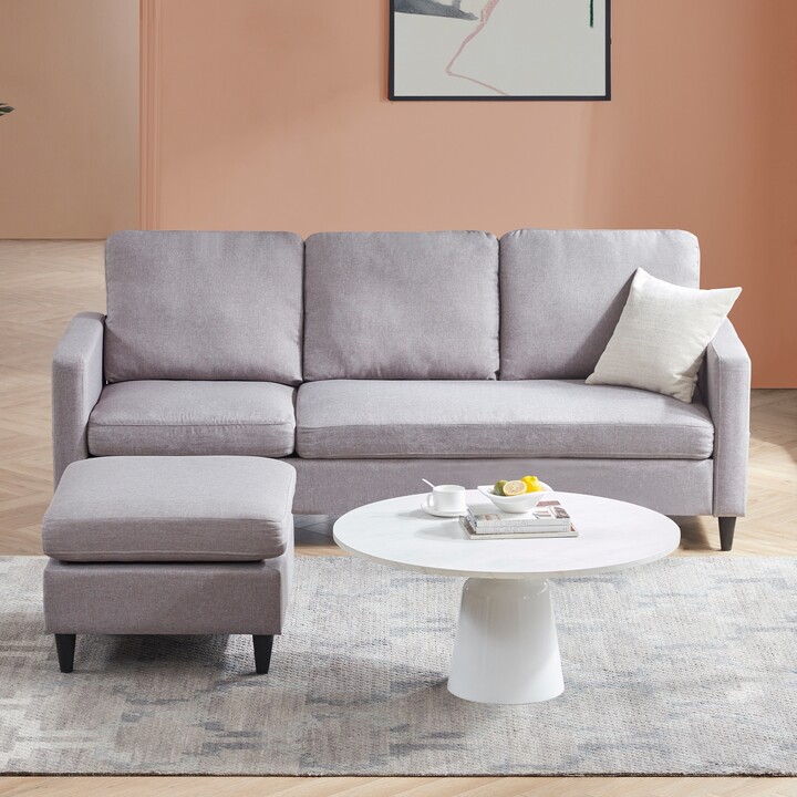 Reversible Sectional Sofa Living Room L-Shape Sectional Sofa - ShopStyle