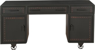 CTEX Industrial style Executive Desk with 3 Drawer & 2 Door for Office ...