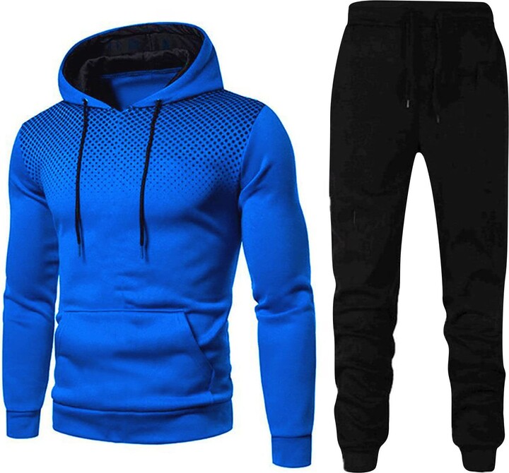 ETHKIA Mens Basic Tracksuit Comfort Men Winter Sets Plain Tracksuit Men ...