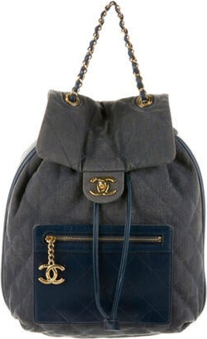 Chanel Denim & Calfskin Backpack - ShopStyle