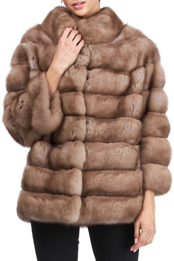 Gorski Horizontal Sable Jacket - ShopStyle Coats