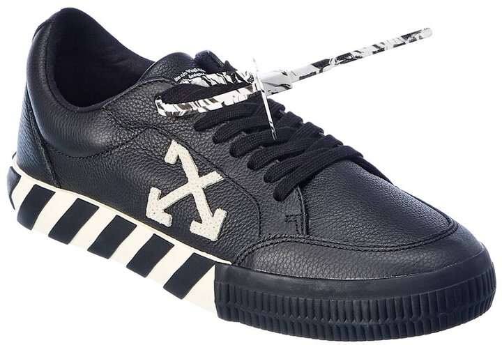 Off-White Low Vulcanized Leather Sneaker - ShopStyle