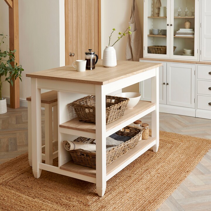 Churchgate Kitchen Island, Ivory Cream - ShopStyle