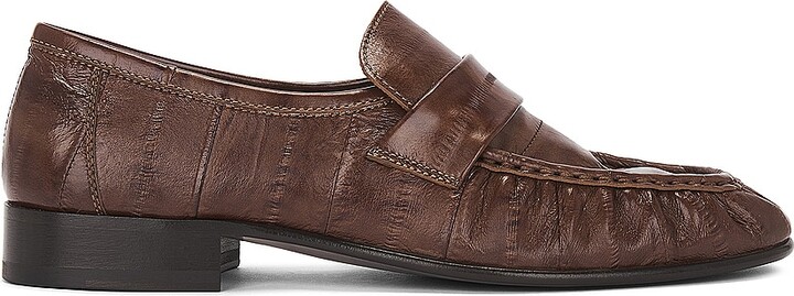 The Row Soft Loafer in Brown - ShopStyle