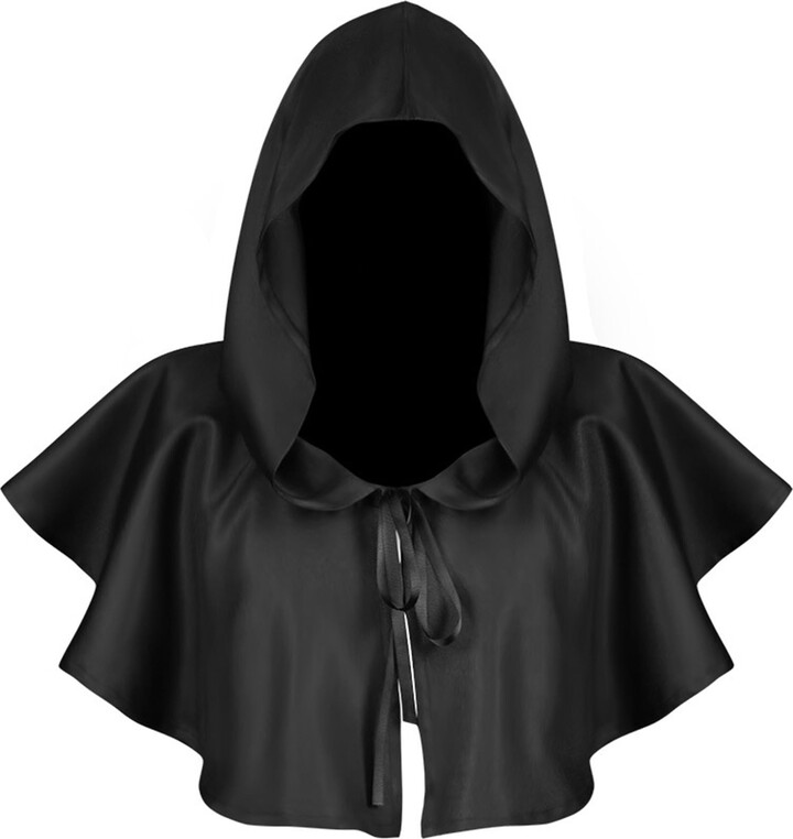 AMhomely Halloween Medieval Cloak Unisex Women Men Gothic Hooded Cape ...