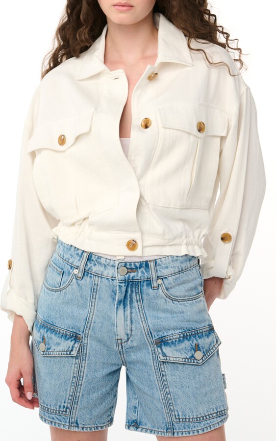 Blank NYC Cotton & Linen Utility Jacket - ShopStyle