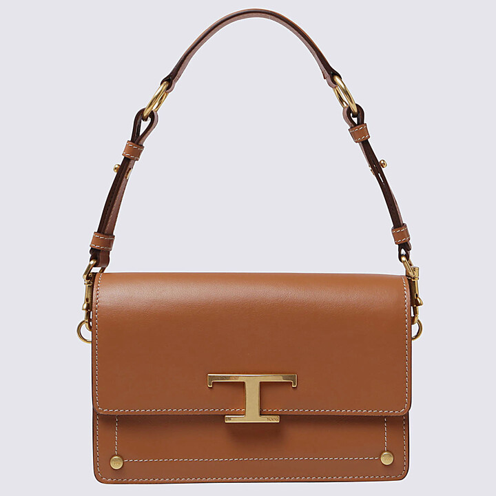 Tod's Tan Leather Shoulder Bag - ShopStyle