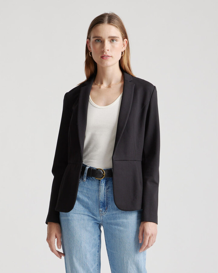 Quince Ultra-Stretch Ponte Blazer - ShopStyle