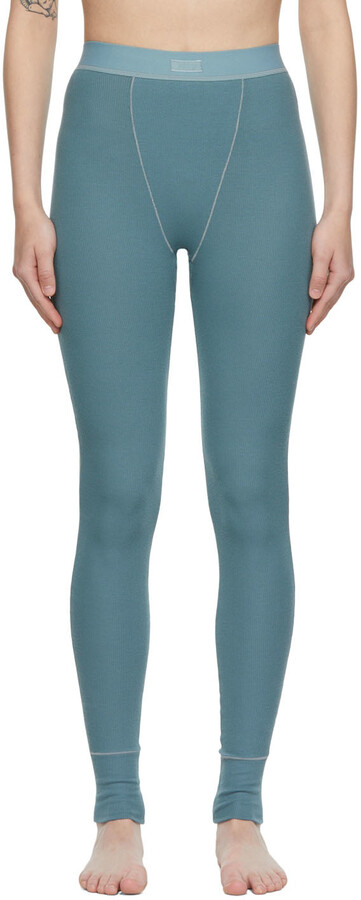 SKIMS Blue Cotton Leggings - ShopStyle
