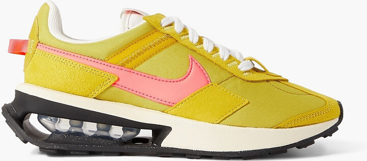 Nike Air Max suede and leather-trimmed mesh sneakers - ShopStyle ...