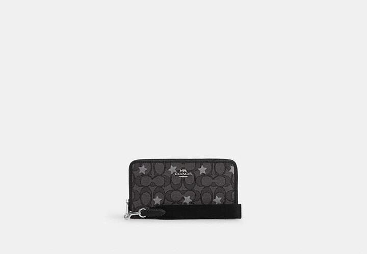Coach Outlet Dempsey Large Phone Wallet In Signature Jacquard With Star ...