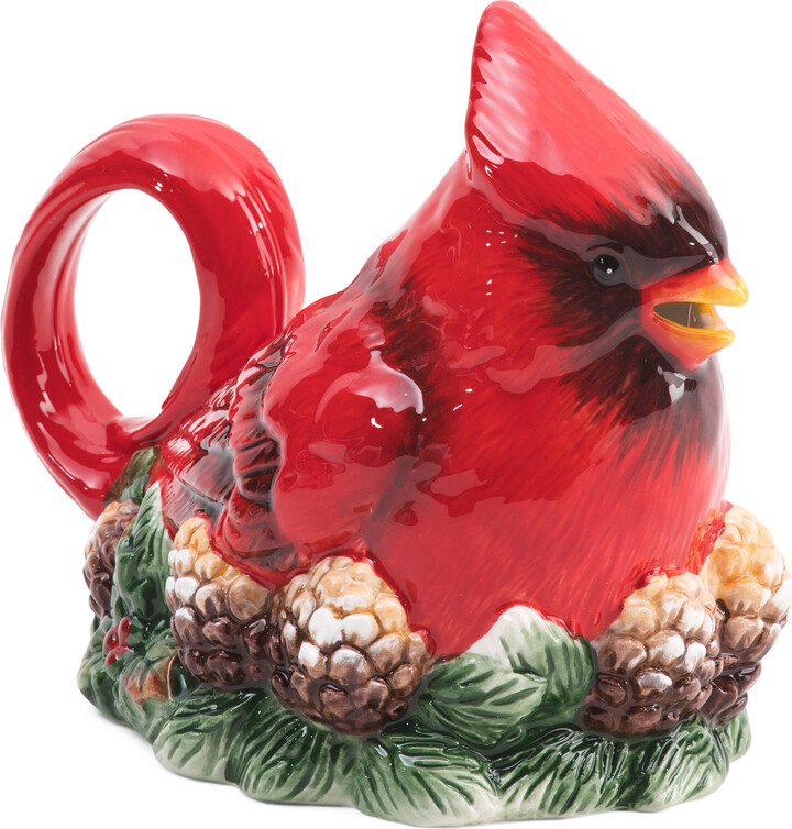 Corner Ruby Ceramic Cardinal Teapot - ShopStyle Decor