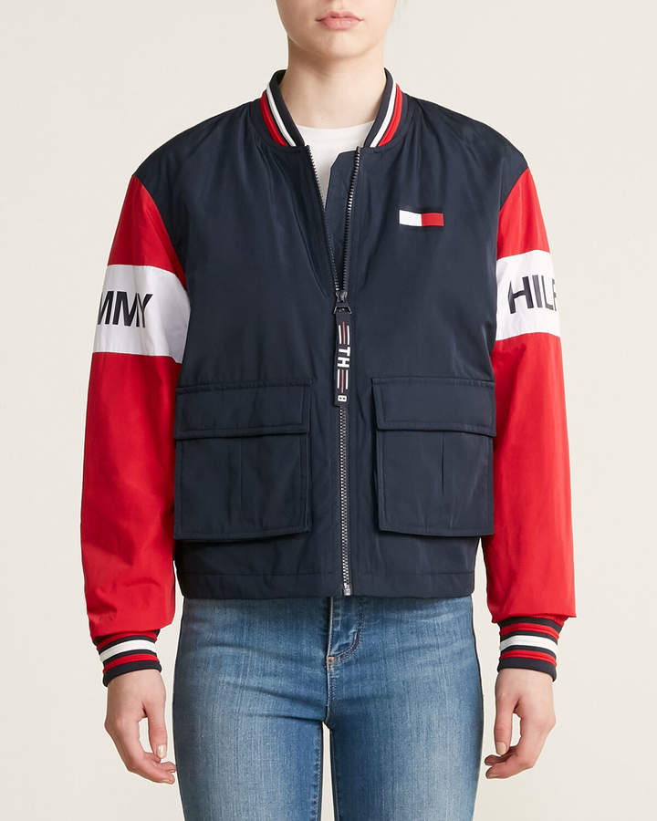 Tommy Hilfiger Sky Captain Colorblock Cropped Jacket - ShopStyle