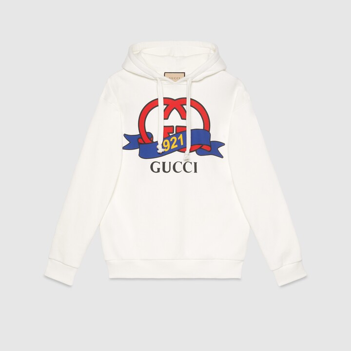 Gucci Interlocking G 1921 print sweatshirt - ShopStyle