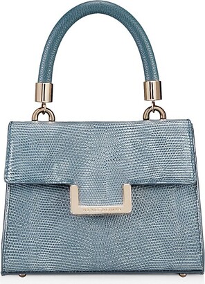 Maria Oliver Mini Michelle Lizard Top Handle Bag - ShopStyle