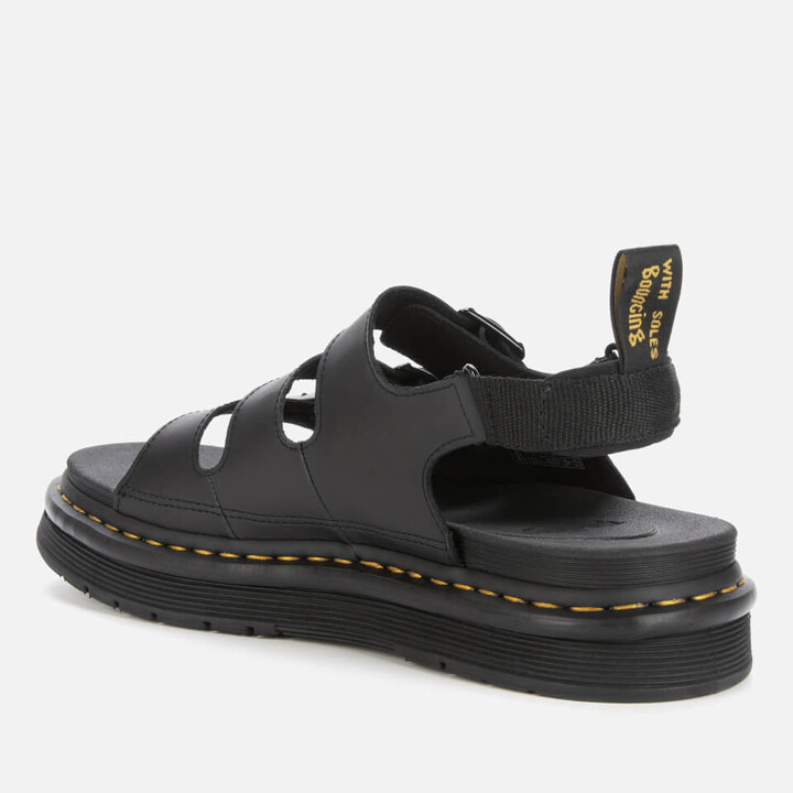 Dr. Martens Men's Solomon Hydro Leather Sandals - Black - ShopStyle