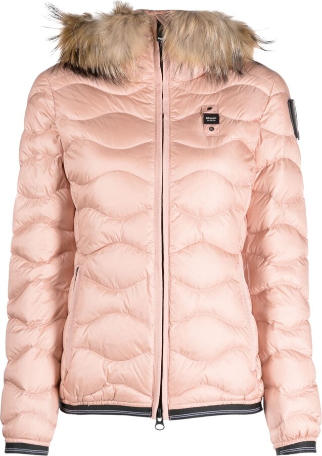 Blauer Logo-Patch Hooded Puffer Jacket - ShopStyle