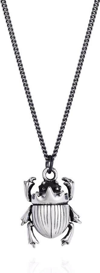 Yasmin Everley Jewellery Women's Silver Little Scarab Pendant ...
