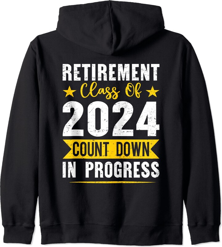 Class Of 2024 Count Down Funny Grad 2024 First Day Junior Zip Hoodie ...
