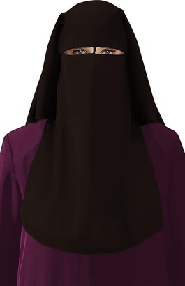 Burka Niqab Saudi Style Muslim Women Niqab Burqa Veil Hijab Three Layer ...
