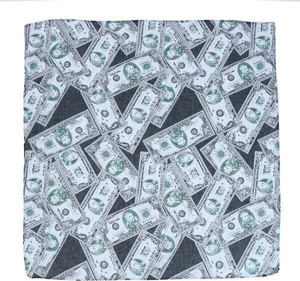 CTM Dollar Bill Print Bandana, Black - ShopStyle Face Masks