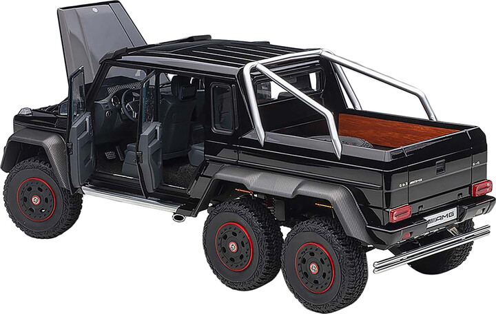 Diecast Model Autoart Mercedes Benz G63 AMG 6x6 Gloss Black with Carbon ...
