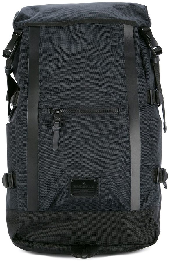Makavelic Double Line large backpack - ShopStyle