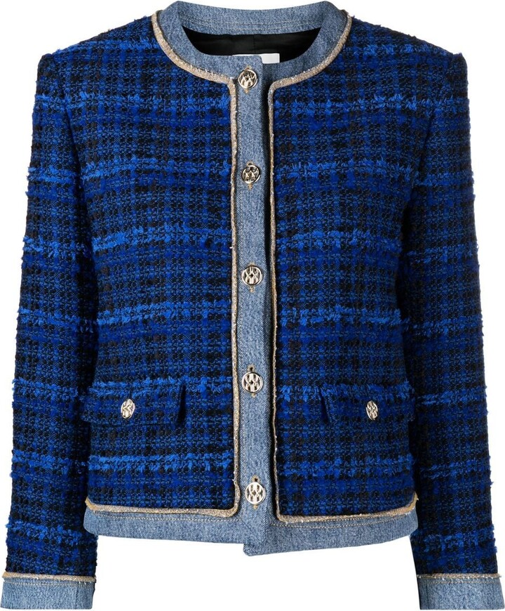 Sandro Checked Tweed Jacket - ShopStyle