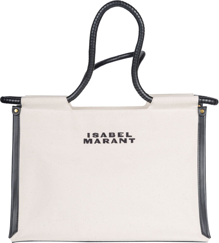 Isabel Marant Logo Curved Tote - ShopStyle